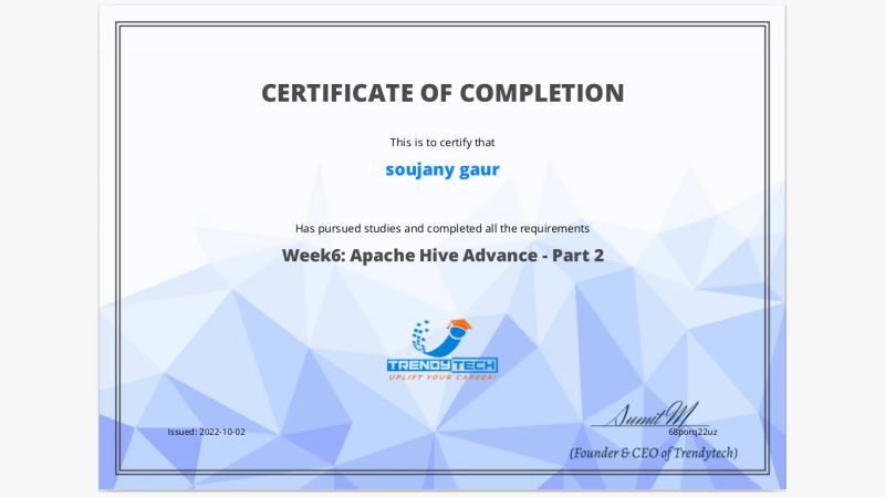 soujany gaur on LinkedIn: #hive #bigdata soujany gaur on LinkedIn: #hive #bigdata