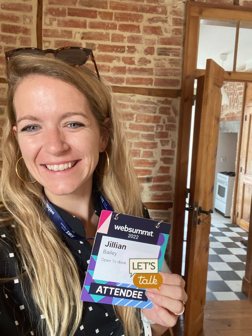 Jillian Bailey on LinkedIn: #websummit #lisbon #opentowork #websummit2022 Jillian Bailey on LinkedIn: #websummit #lisbon #opentowork #websummit2022