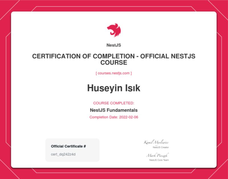 Huseyin Isik on LinkedIn: #nestjs #nodejs #js #typescript # ... Huseyin Isik on LinkedIn: #nestjs #nodejs #js #typescript # ...