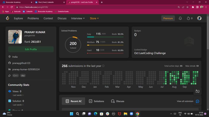 Pranay Kumar on LinkedIn: #leetcode #coding #dsa Pranay Kumar on LinkedIn: #leetcode #coding #dsa