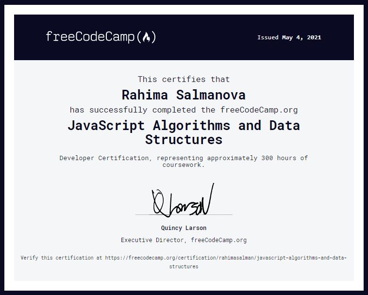 Rahima Salman on LinkedIn: #javascript #algorithms #datastructures # ... Rahima Salman on LinkedIn: #javascript #algorithms #datastructures # ...