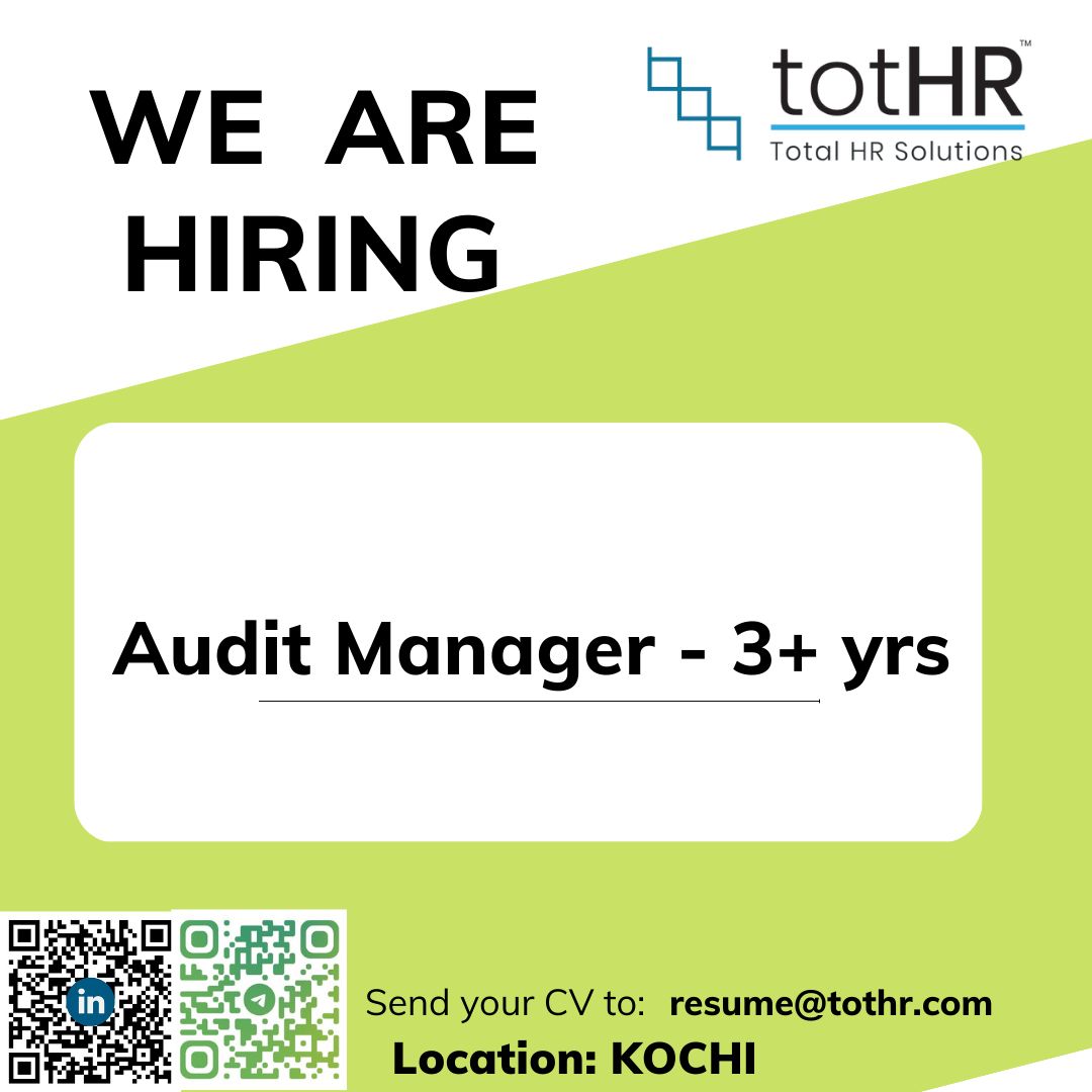 totHR on LinkedIn: #audit #kochi #articleship totHR on LinkedIn: #audit #kochi #articleship