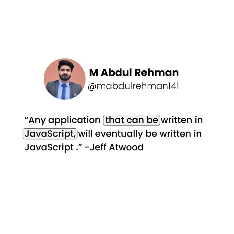 Muhammad Abdul Rehman on LinkedIn: #javascript #programming #language # ... Muhammad Abdul Rehman on LinkedIn: #javascript #programming #language # ...