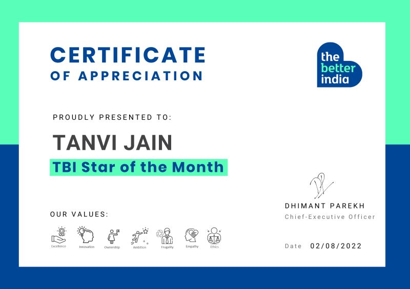 #thebetterindia | Tanvi Jain #thebetterindia | Tanvi Jain