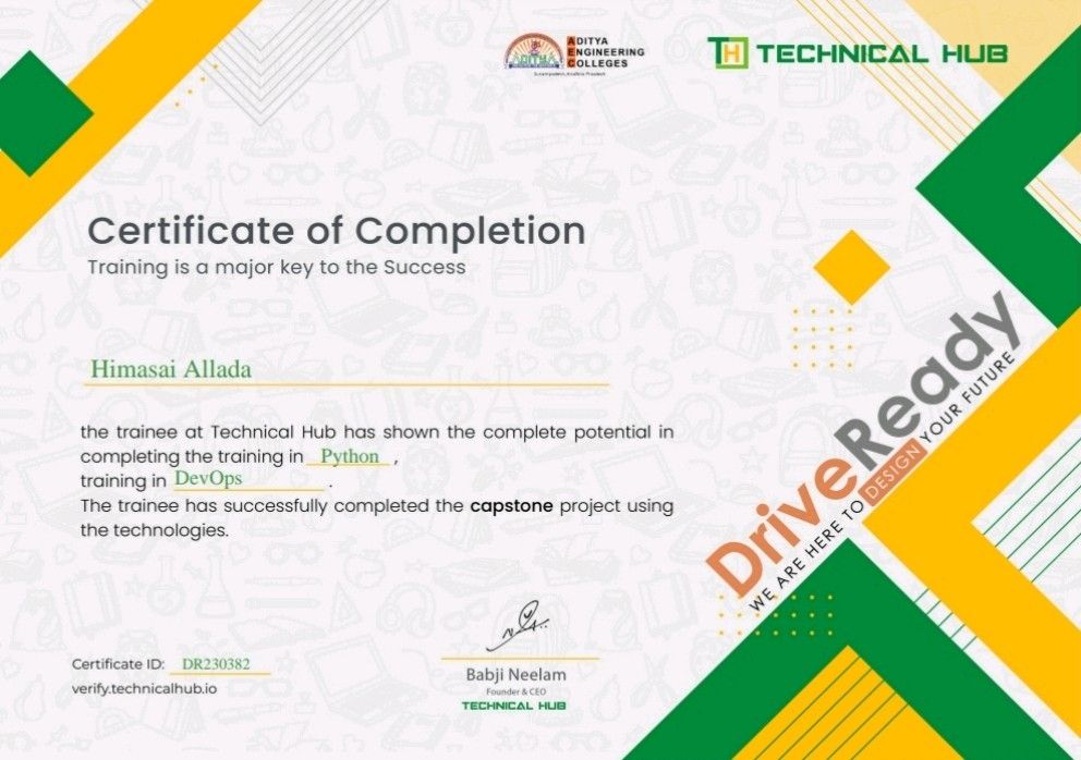 Himasai Allada on LinkedIn: #python #devops #technical #learning # ... Himasai Allada on LinkedIn: #python #devops #technical #learning # ...