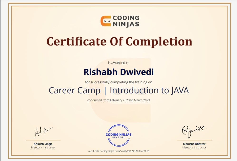 Rishabh Dwivedi on LinkedIn: #codingninjas #programming Rishabh Dwivedi on LinkedIn: #codingninjas #programming