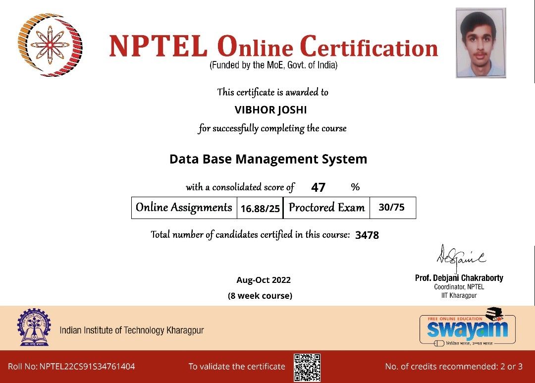 Vibhor Joshi on LinkedIn: NPTEL IIT Madras Vibhor Joshi on LinkedIn: NPTEL IIT Madras