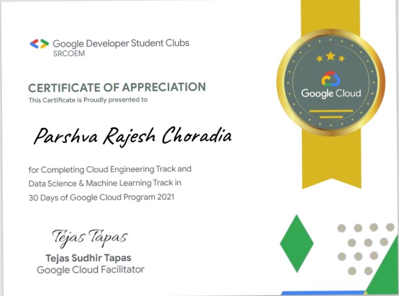 Parshva choradia on LinkedIn: #30daysofgooglecloud #googlecloudplatform ... Parshva choradia on LinkedIn: #30daysofgooglecloud #googlecloudplatform ...