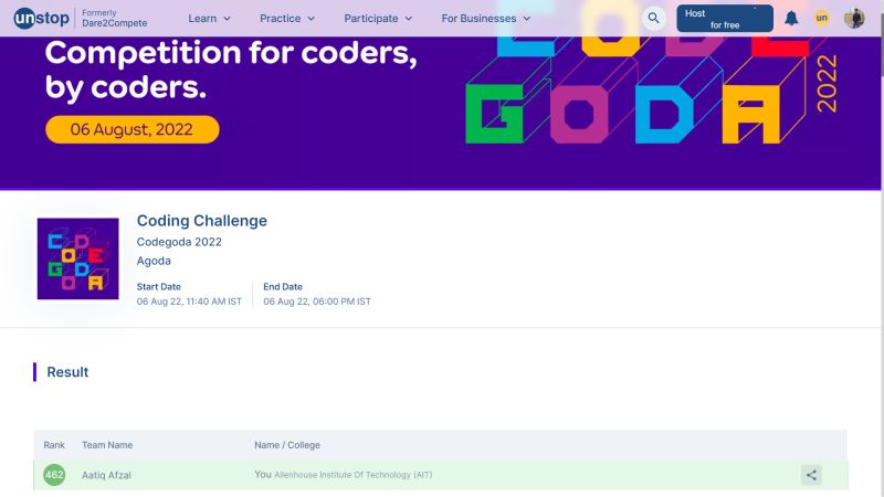 Aatiq Afzal on LinkedIn: #agoda #coding #problemsolving #unstop # ... Aatiq Afzal on LinkedIn: #agoda #coding #problemsolving #unstop # ...