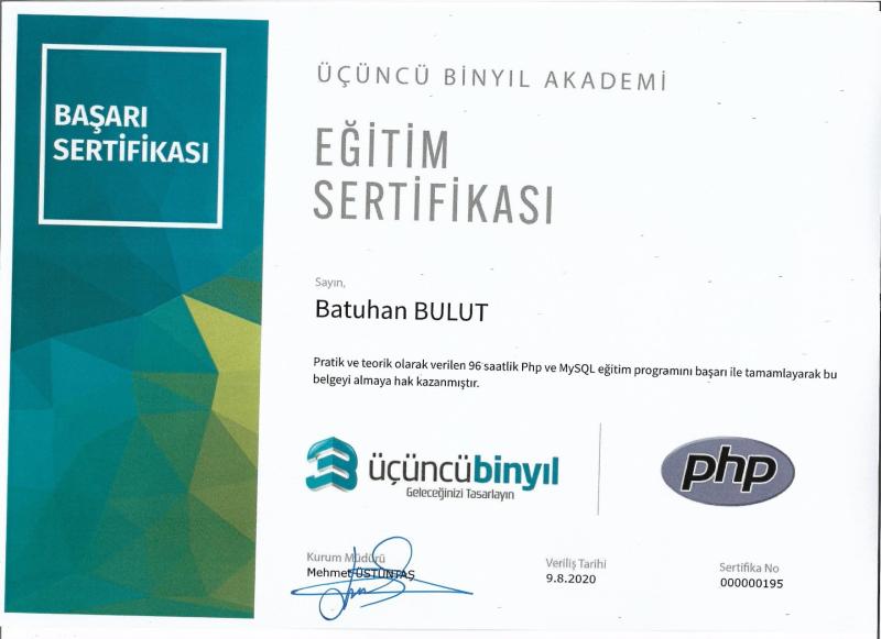 #php #mysql #backend | Batuhan B. #php #mysql #backend | Batuhan B.