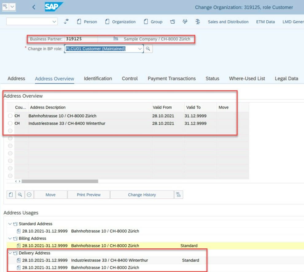 ERP College - Logistics on LinkedIn: SAP S/4HANA 2021: Multiple Address ... ERP College - Logistics on LinkedIn: SAP S/4HANA 2021: Multiple Address ...