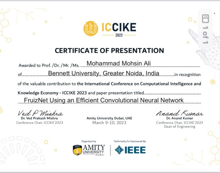 Mohd Mohsin on LinkedIn: #iccike #amitydubai Mohd Mohsin on LinkedIn: #iccike #amitydubai