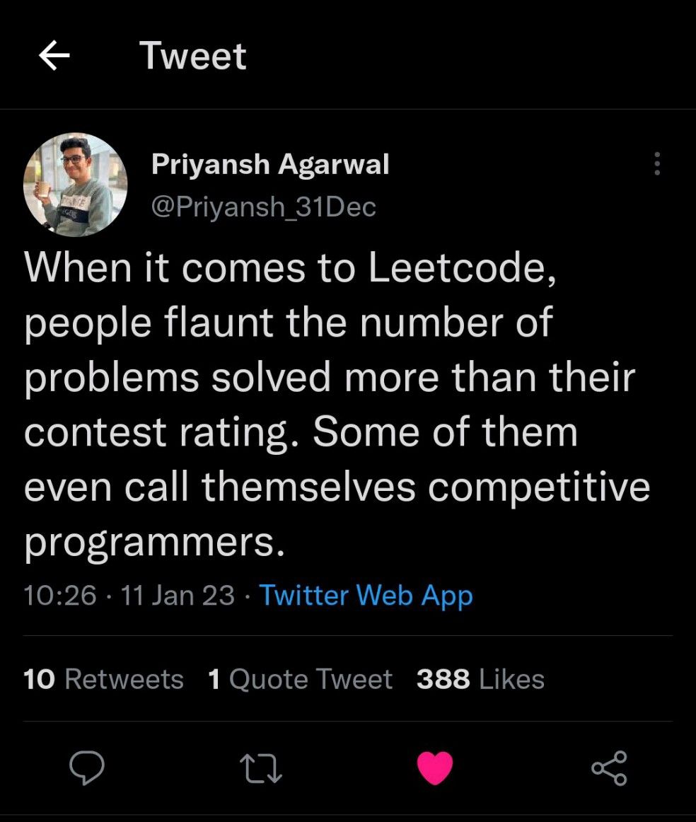 Aira Jena on LinkedIn: How do people doing Leetcode are calling ... Aira Jena on LinkedIn: How do people doing Leetcode are calling ...