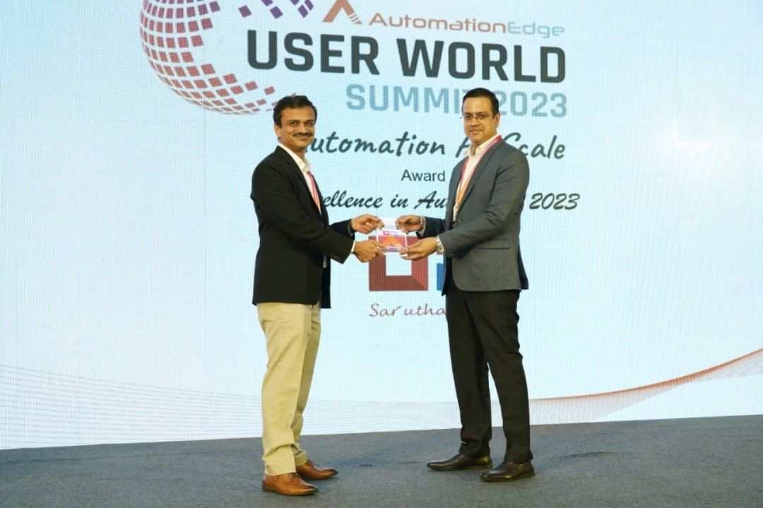 #AutomationEdge Aditya Narayanan - AVP - HDFC Life received an award ... #AutomationEdge Aditya Narayanan - AVP - HDFC Life received an award ...