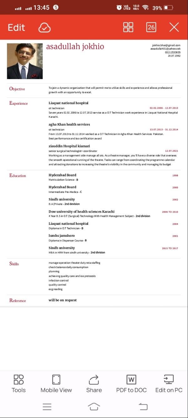 assadullah jokhio LinkedIn‘de: #cv assadullah jokhio LinkedIn‘de: #cv