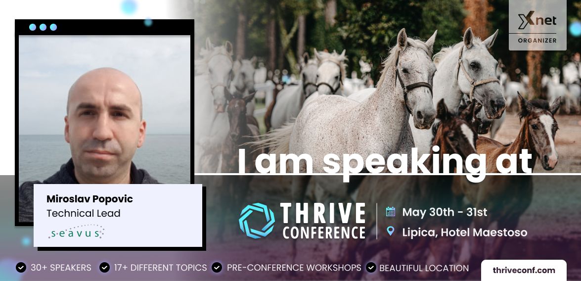 Miroslav Popovic on LinkedIn: #thriveitconf #dotnet #minimalapis #community Miroslav Popovic on LinkedIn: #thriveitconf #dotnet #minimalapis #community