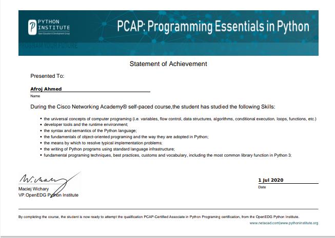 Afroj Ahmed on LinkedIn: PCAP Afroj Ahmed on LinkedIn: PCAP