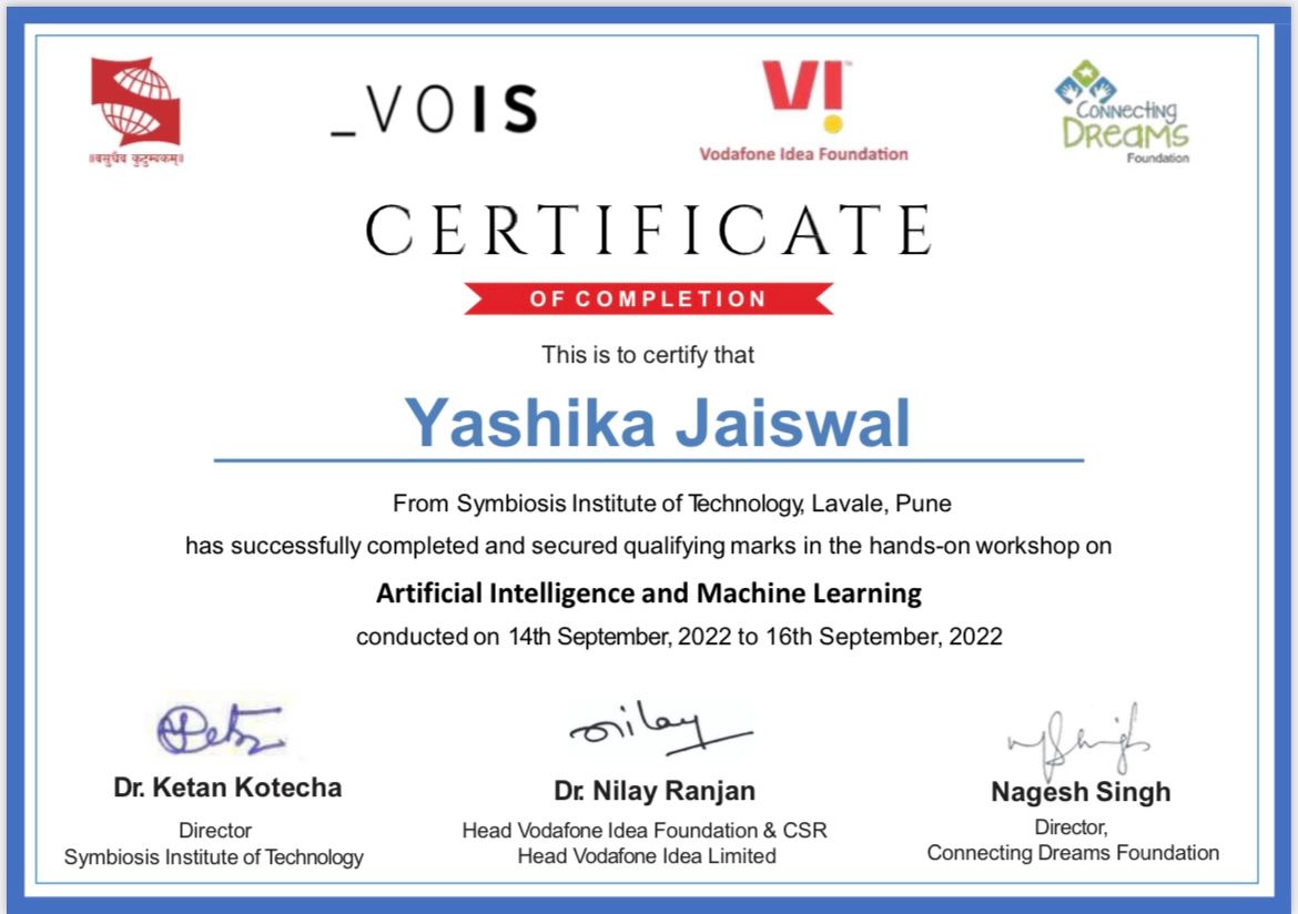 Yashika Jaiswal on LinkedIn: #artificialintelligence #machinelearning # ... Yashika Jaiswal on LinkedIn: #artificialintelligence #machinelearning # ...