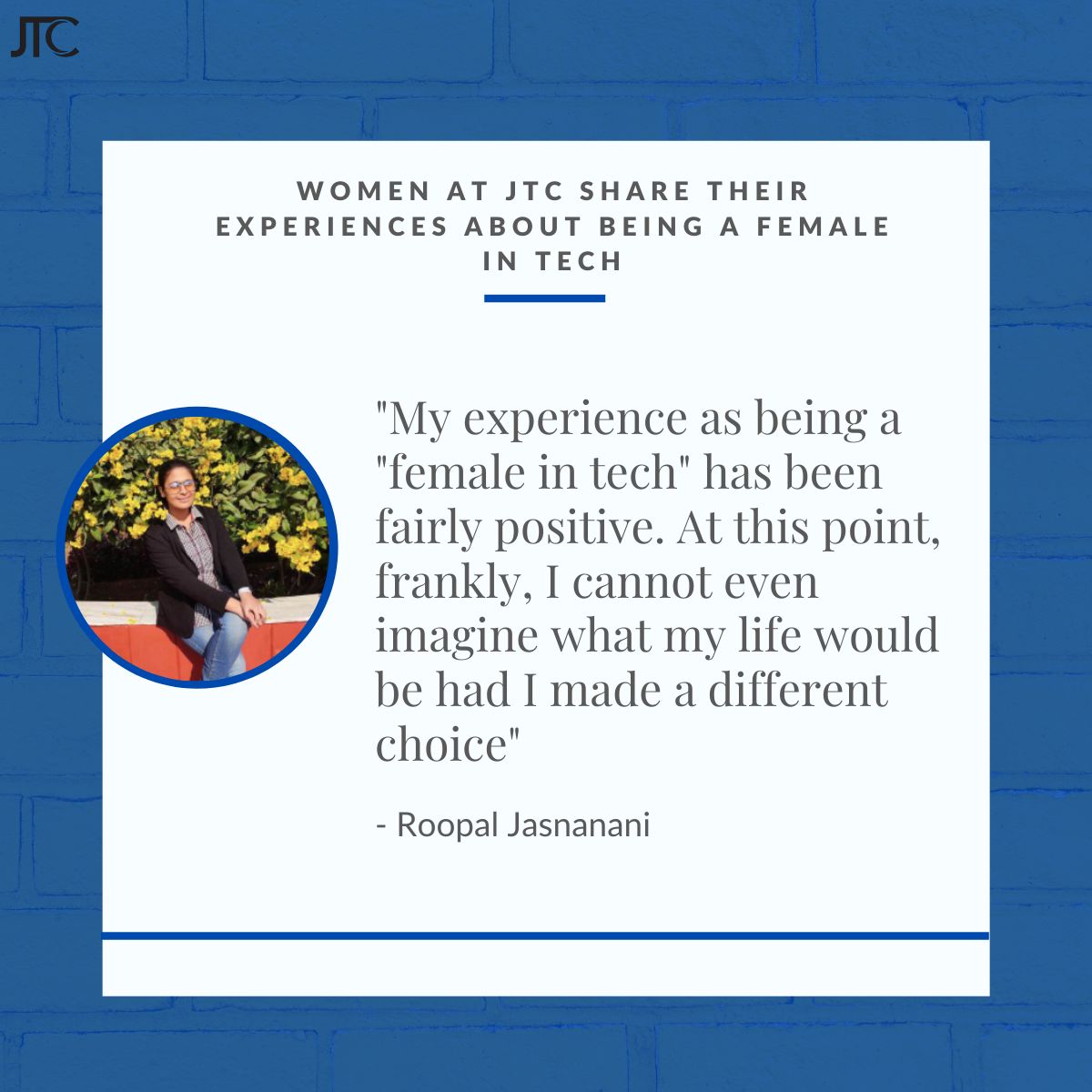 Roopal Jasnani on LinkedIn: #womenintech Roopal Jasnani on LinkedIn: #womenintech