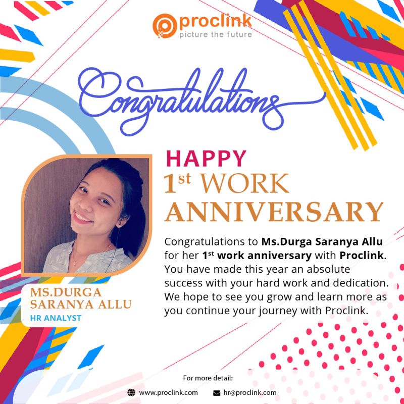 Proclink on LinkedIn: #workanniversary #employeeappreciation Proclink on LinkedIn: #workanniversary #employeeappreciation