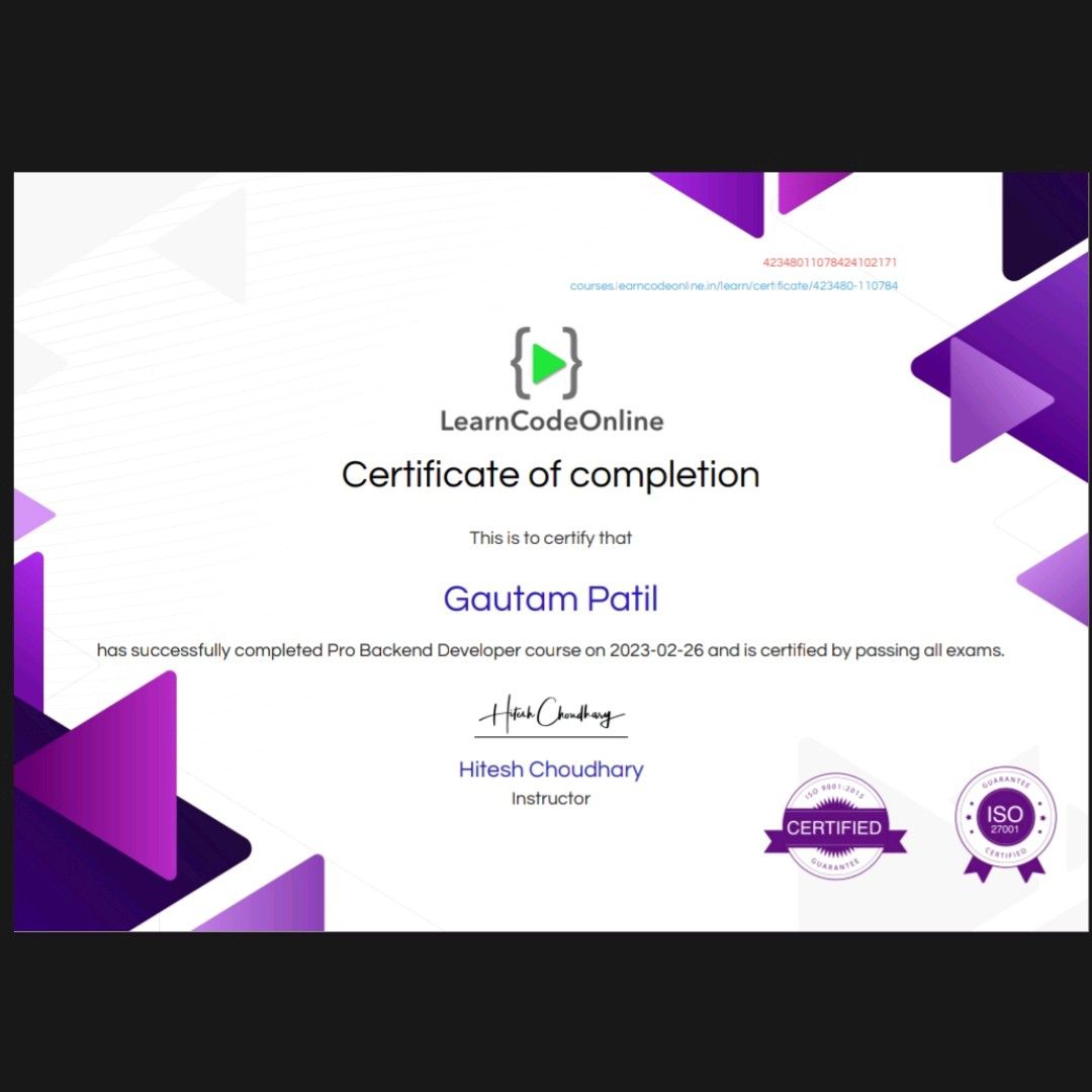 Gautam Patil on LinkedIn: #nodejs #javascript #development #project # ... Gautam Patil on LinkedIn: #nodejs #javascript #development #project # ...