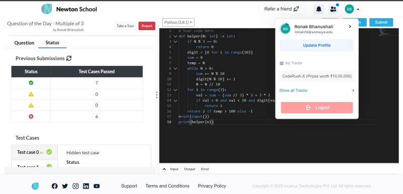 Ronak A. Bhanushali on LinkedIn: #python #day25 #30daysofcode # ... Ronak A. Bhanushali on LinkedIn: #python #day25 #30daysofcode # ...