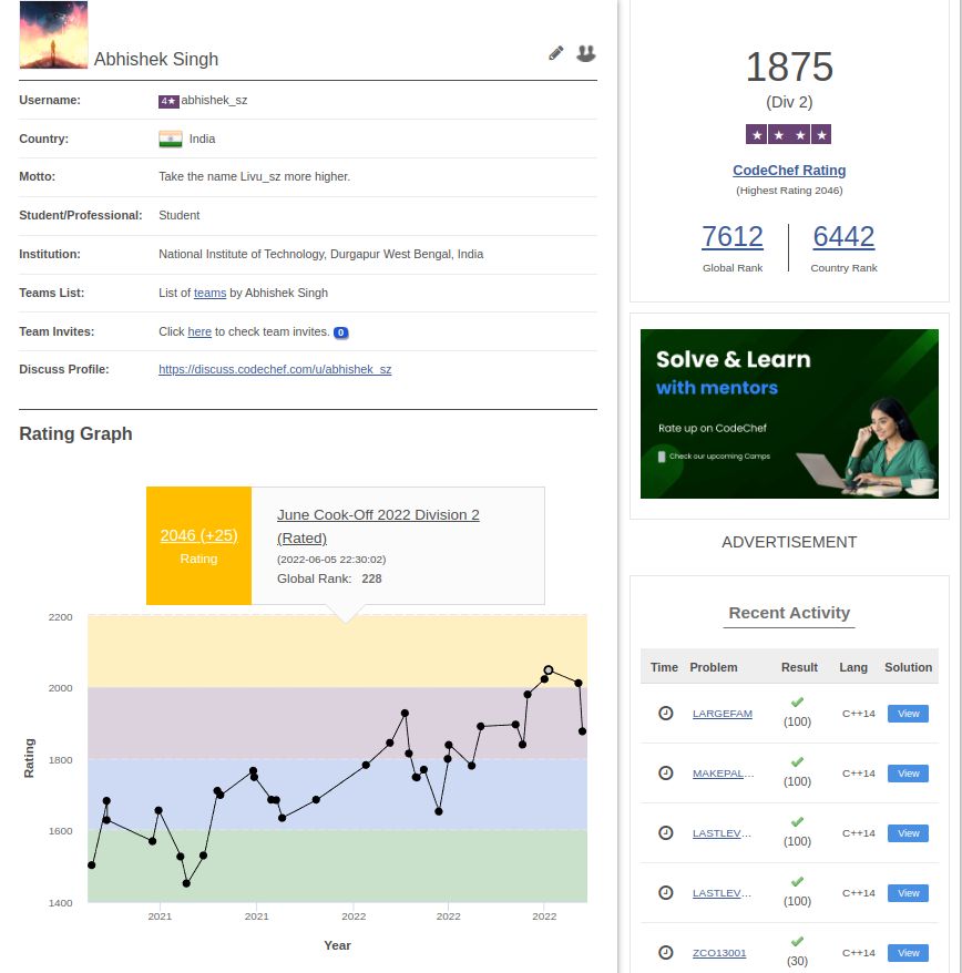 #codechef #cp | Abhishek Singh #codechef #cp | Abhishek Singh