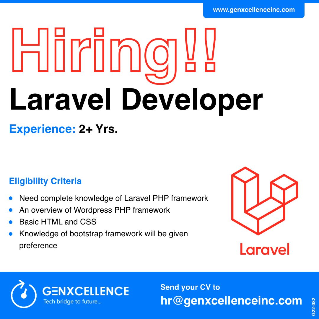Genxcellence Software Pvt Ltd on LinkedIn: #laravel #php # ... Genxcellence Software Pvt Ltd on LinkedIn: #laravel #php # ...