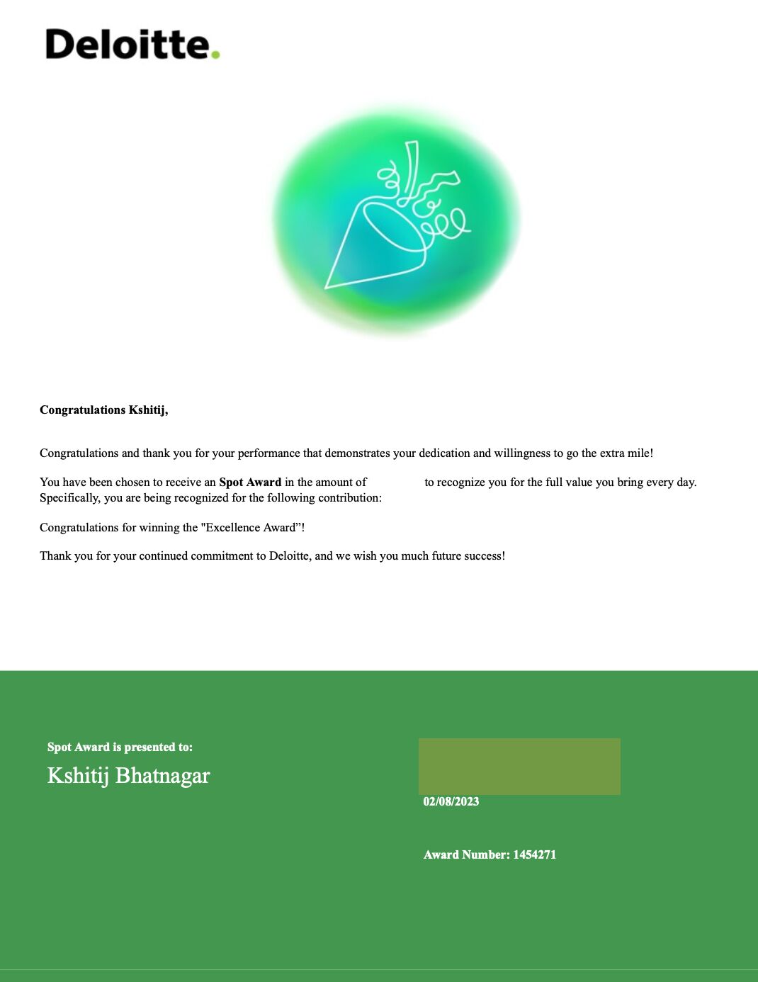 Kshitij Bhatnagar on LinkedIn: #spotaward #gratitude #success Kshitij Bhatnagar on LinkedIn: #spotaward #gratitude #success