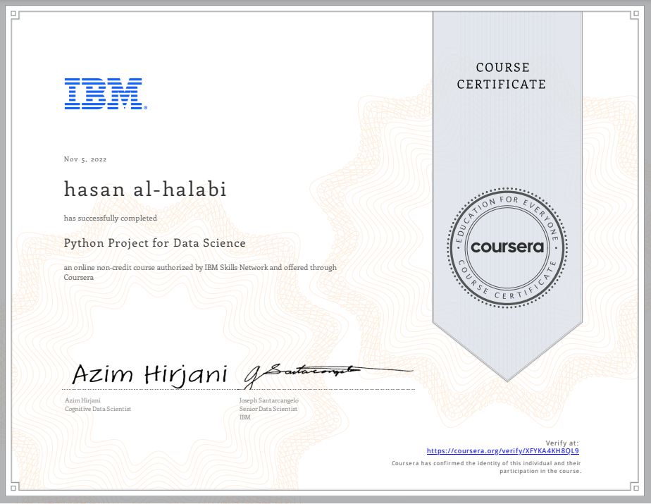 Hasan Al-Halabi on LinkedIn: #python #pythontraining #ibm #coursera # ... Hasan Al-Halabi on LinkedIn: #python #pythontraining #ibm #coursera # ...