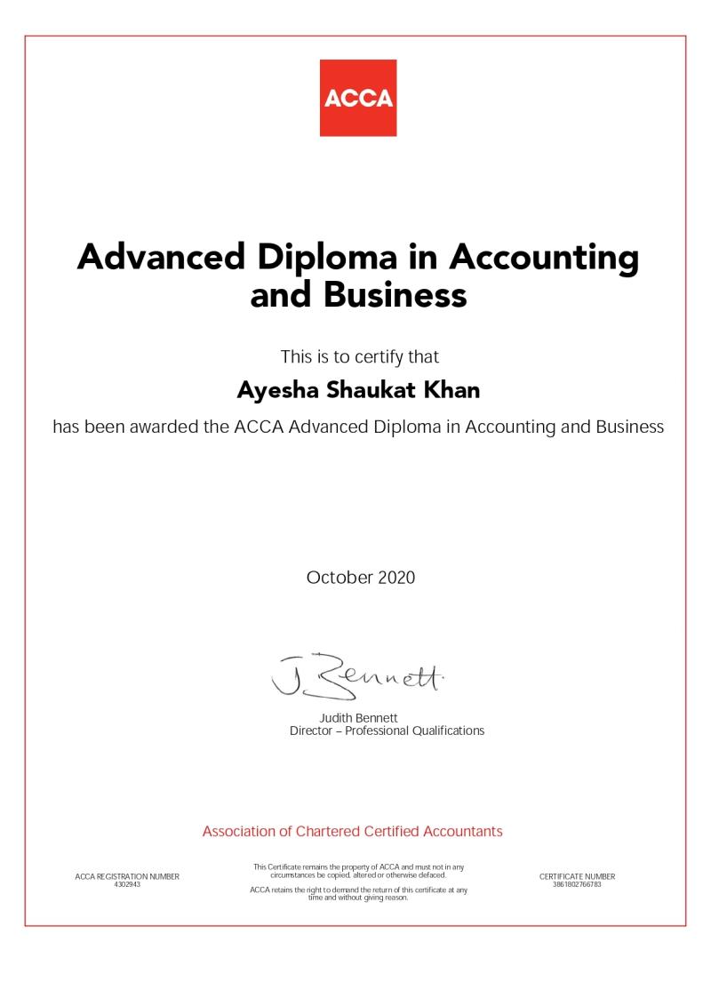 Ayesha Khan on LinkedIn: Halfway through the ACCA journey. Feels ... Ayesha Khan on LinkedIn: Halfway through the ACCA journey. Feels ...