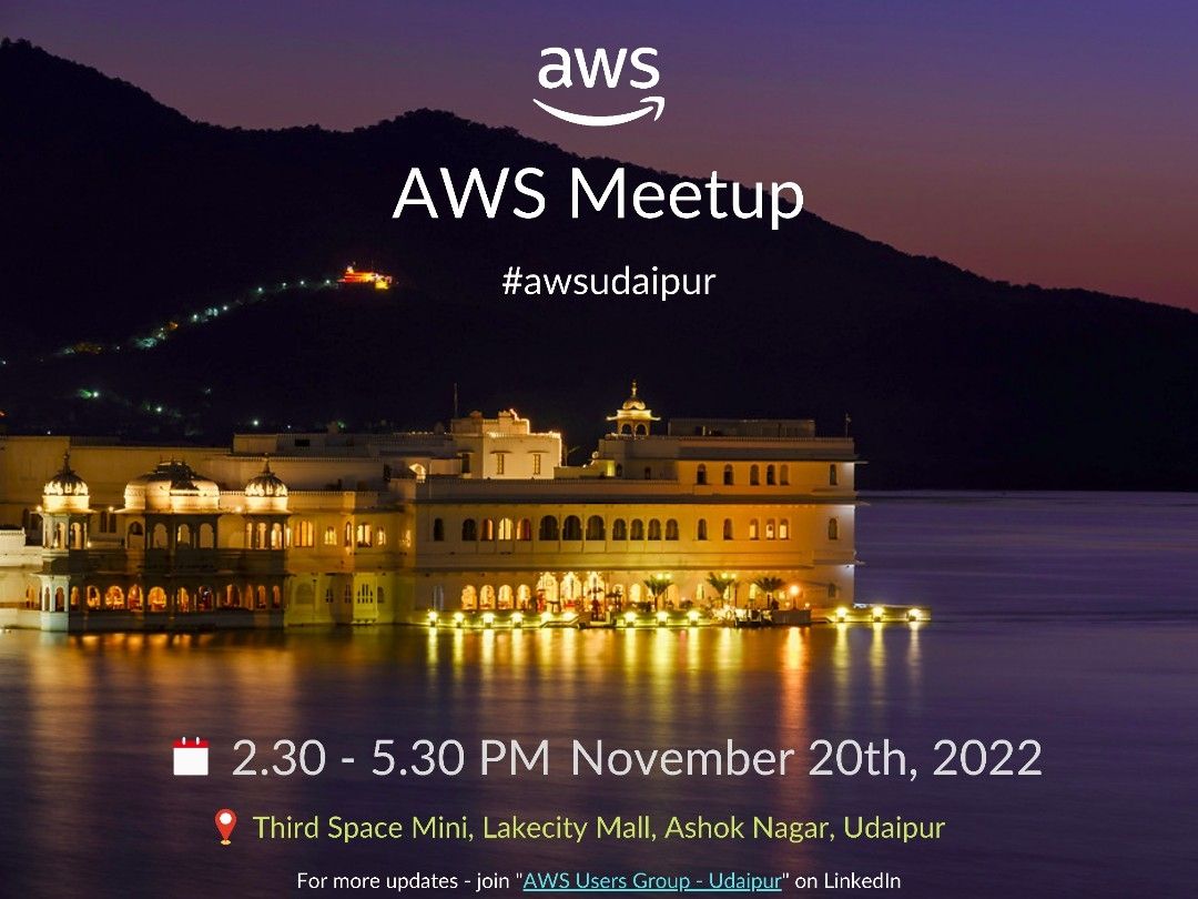 Shubham Jain on LinkedIn: #awsudaipur #aws Shubham Jain on LinkedIn: #awsudaipur #aws