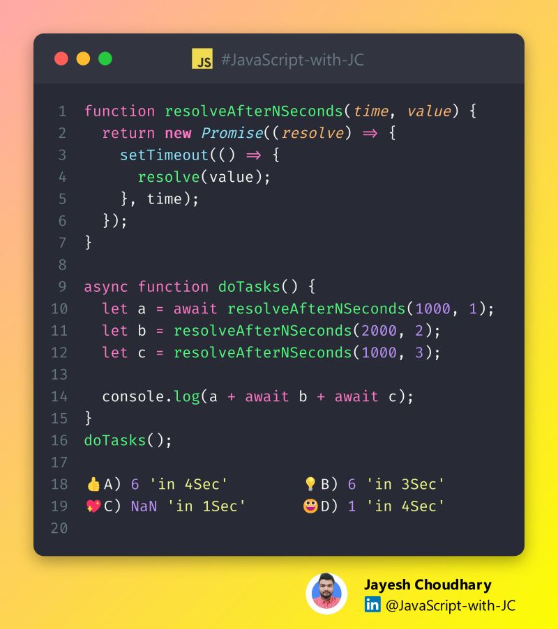 Jayesh Choudhary on LinkedIn: #javascriptdaily #javascript #developer # ... Jayesh Choudhary on LinkedIn: #javascriptdaily #javascript #developer # ...