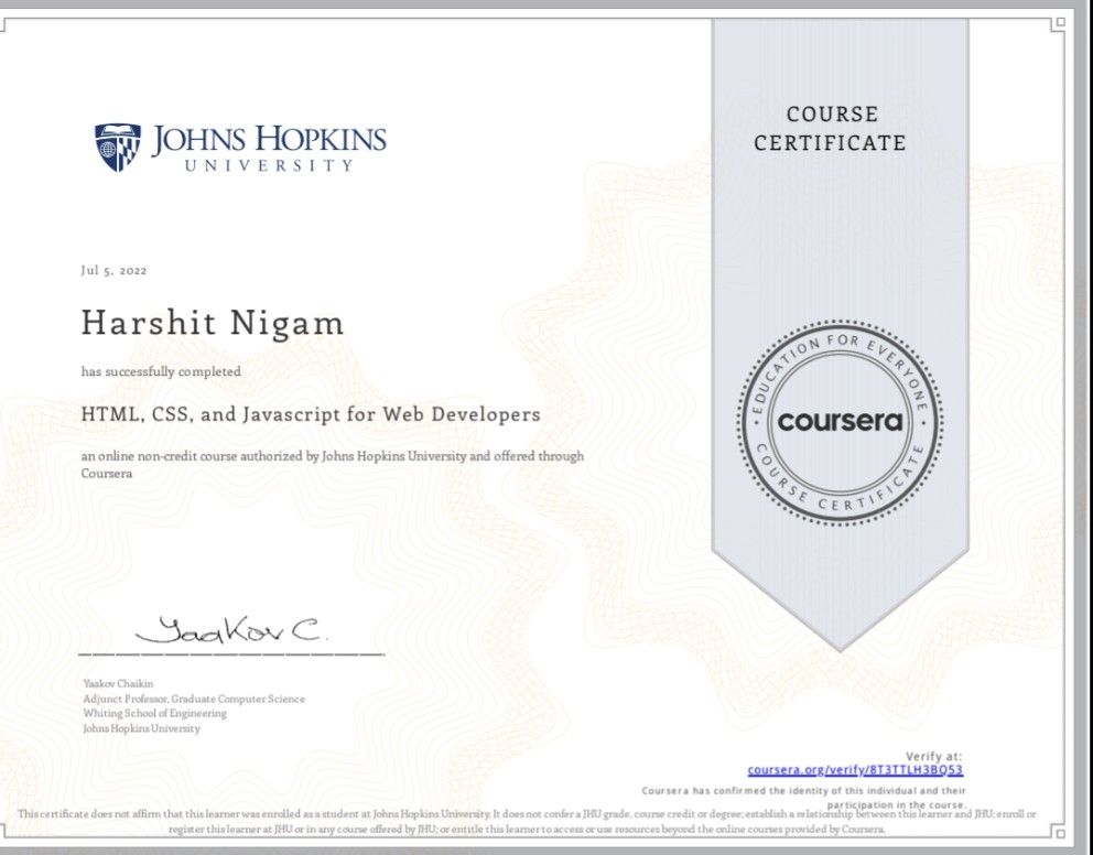 #webdevelopment #html #css #javascript | Harshit Nigam #webdevelopment #html #css #javascript | Harshit Nigam