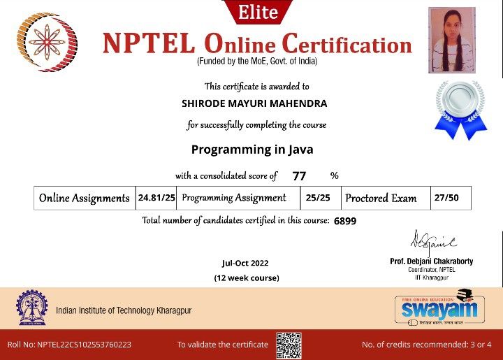 Mayuri Shirode on LinkedIn: #java #programming Mayuri Shirode on LinkedIn: #java #programming