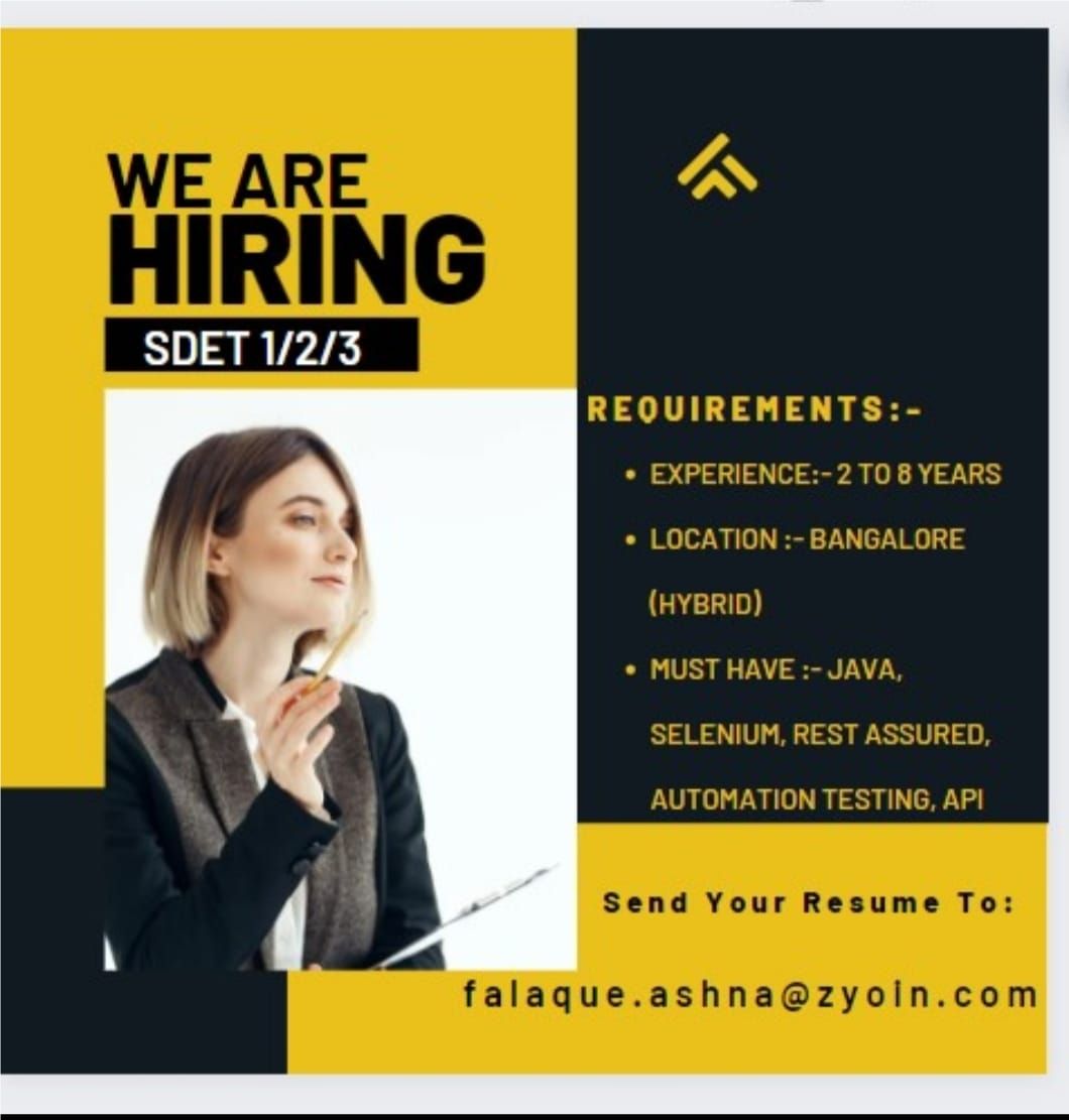 #hiring #productbasedcompany #zyoin #bangalore #experience #job #java ... #hiring #productbasedcompany #zyoin #bangalore #experience #job #java ...