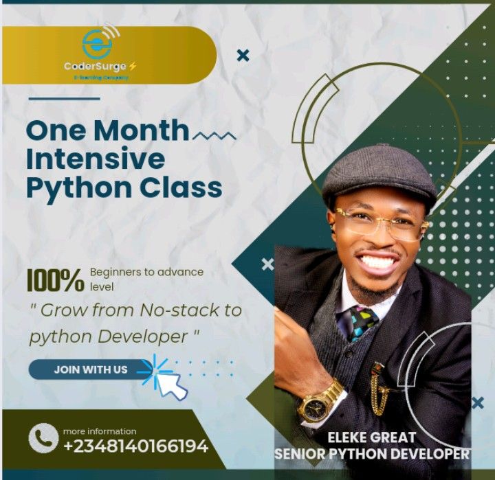 Eleke Great on LinkedIn: #developer #pythondevelopers | 14 comments Eleke Great on LinkedIn: #developer #pythondevelopers | 14 comments
