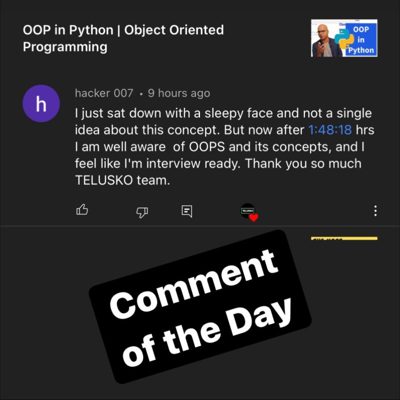 Navin Reddy on LinkedIn: #motivation #python #telusko Navin Reddy on LinkedIn: #motivation #python #telusko
