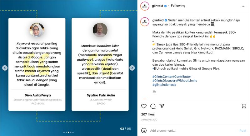 I am so happy to be a contributor for Glints Feed. | Syafira Putri Aulia I am so happy to be a contributor for Glints Feed. | Syafira Putri Aulia
