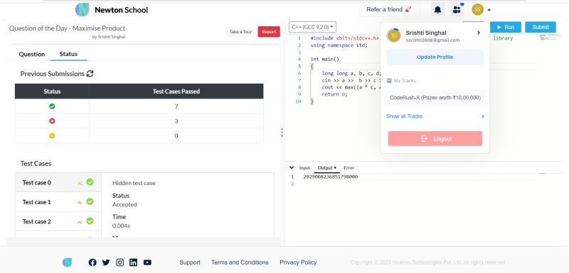 Srishti Singhal on LinkedIn: Hello connections, Today I have solved ... Srishti Singhal on LinkedIn: Hello connections, Today I have solved ...