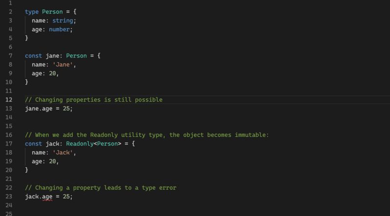 Chris Kalmar on LinkedIn: 💙 Learning TypeScript: Readonly We can make ... Chris Kalmar on LinkedIn: 💙 Learning TypeScript: Readonly We can make ...