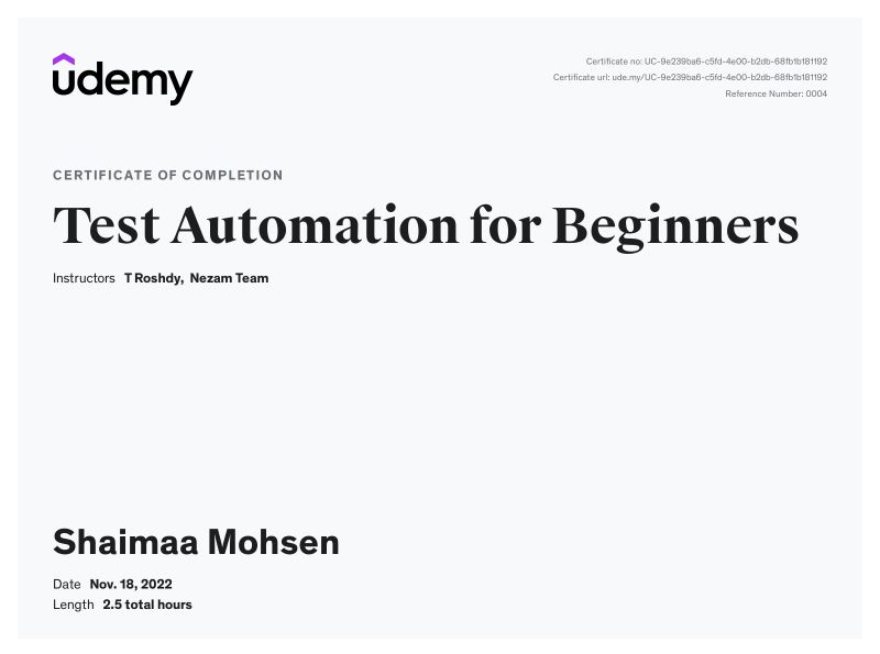 #testing #automationtesting #qualitycontrol | shaimaa mohsen #testing #automationtesting #qualitycontrol | shaimaa mohsen