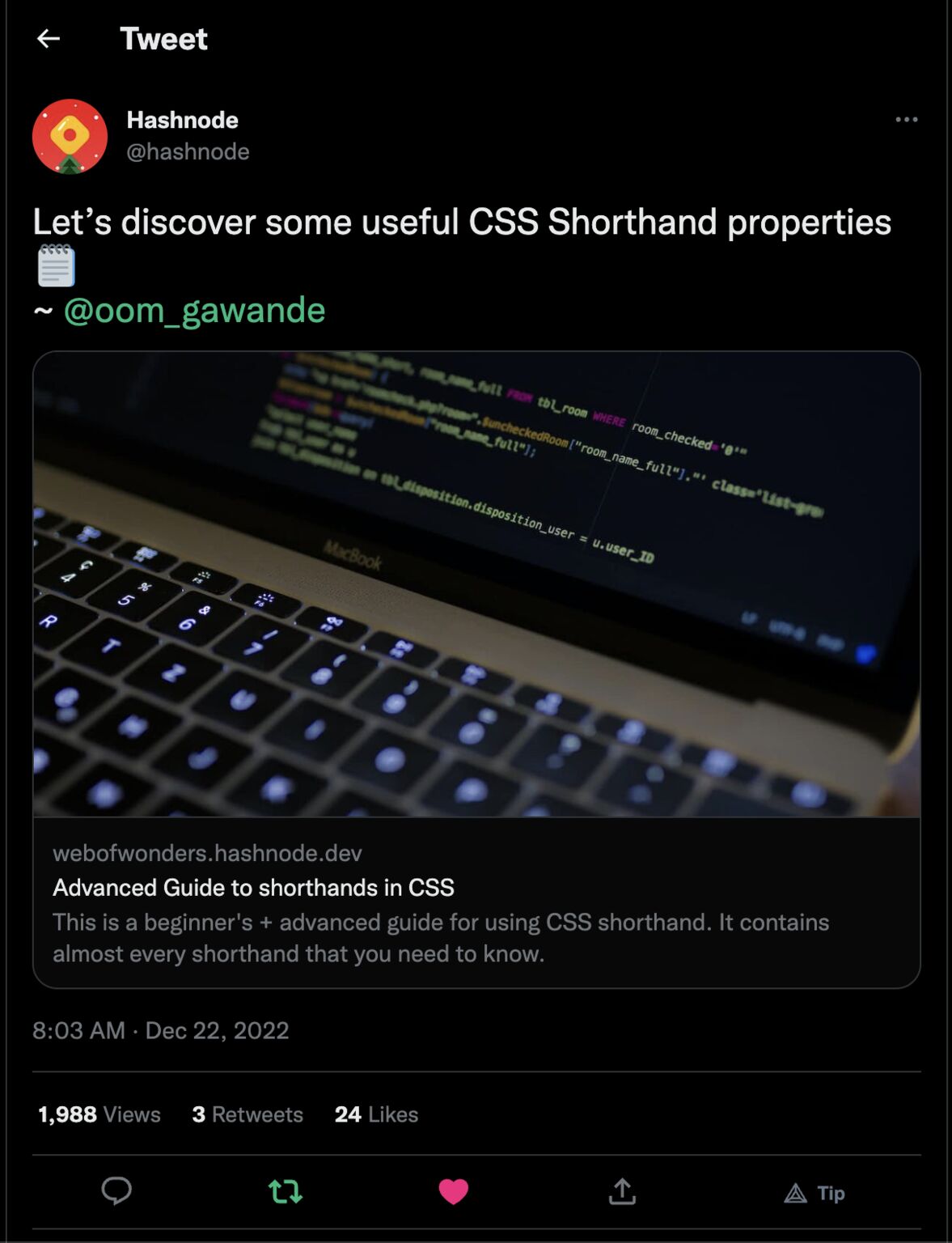 Om Gawande on LinkedIn: #css #csstricks #blogs #hashnode #featured | 51 ... Om Gawande on LinkedIn: #css #csstricks #blogs #hashnode #featured | 51 ...
