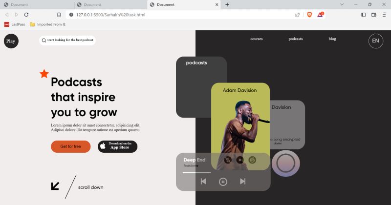 Aishwarya Keer on LinkedIn: #html #css #webdevelopment #landingpagedesign Aishwarya Keer on LinkedIn: #html #css #webdevelopment #landingpagedesign