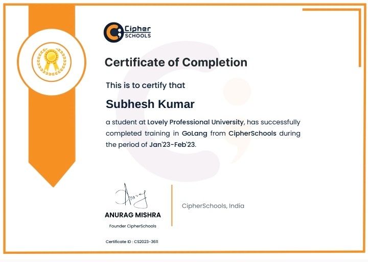 Subhesh Kumar on LinkedIn: #cipherschoools #codingisfun Subhesh Kumar on LinkedIn: #cipherschoools #codingisfun