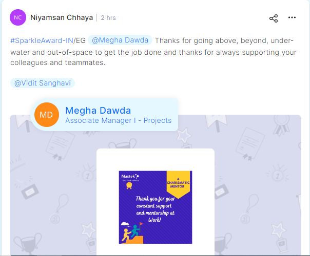 CMA Megha Dawda, ITIL® on LinkedIn: #mastek #evosys CMA Megha Dawda, ITIL® on LinkedIn: #mastek #evosys