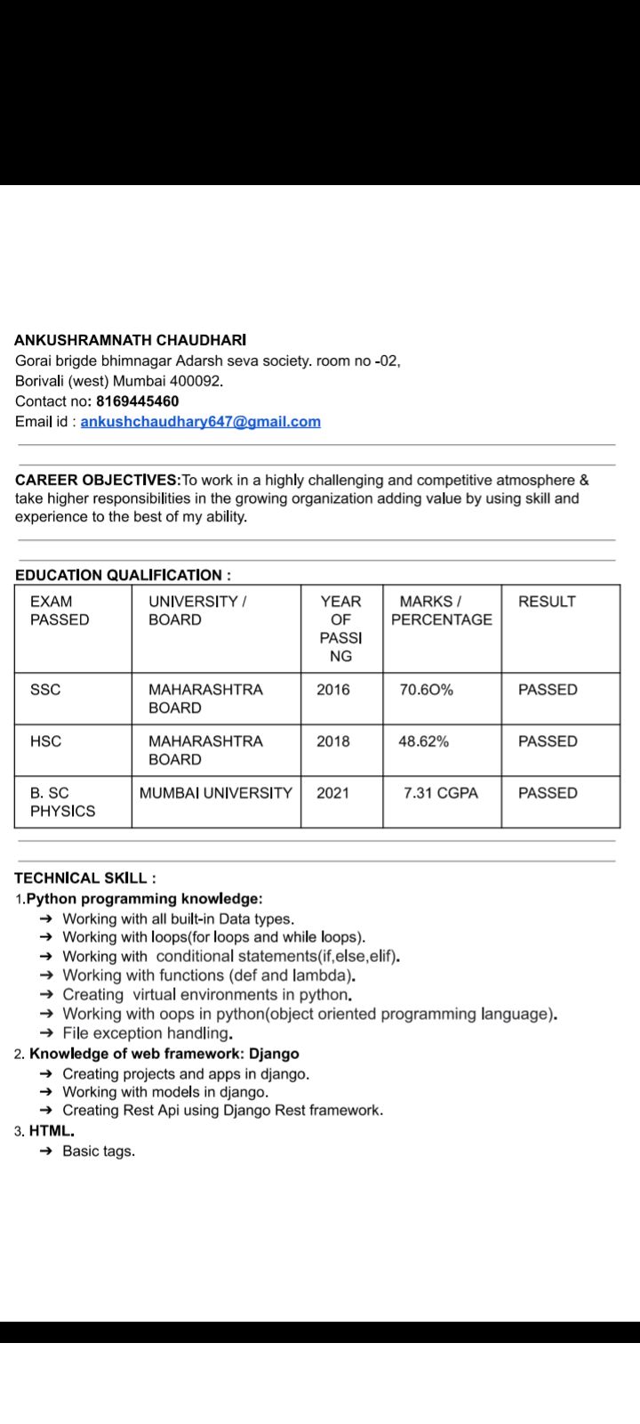 Ankush chaudhari on LinkedIn: #pythonprogramming #pythondeveloper # ... Ankush chaudhari on LinkedIn: #pythonprogramming #pythondeveloper # ...