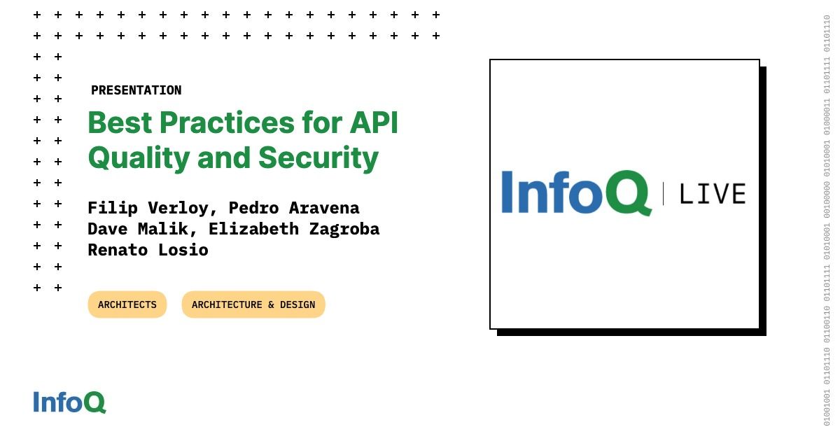 InfoQ on LinkedIn: #apis #softwaredevelopment #infoq # ... InfoQ on LinkedIn: #apis #softwaredevelopment #infoq # ...