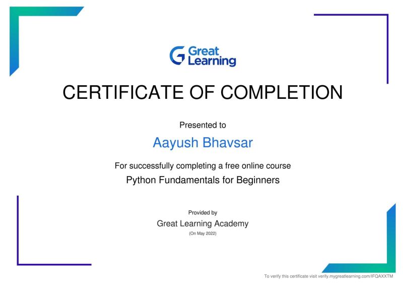 Aayush Bhavsar on LinkedIn: #python #learning Aayush Bhavsar on LinkedIn: #python #learning