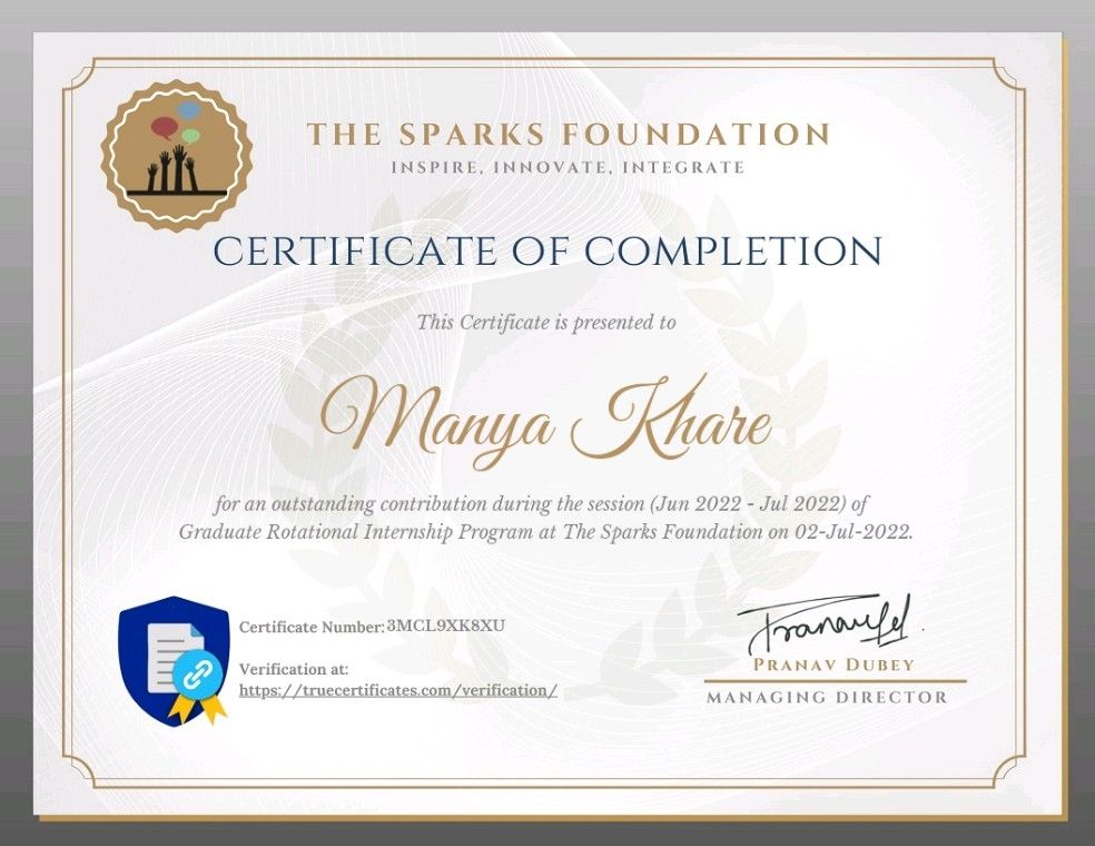 Manya Khare on LinkedIn: #datascience #internship Manya Khare on LinkedIn: #datascience #internship